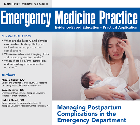 Postpartum Complications in the ED: A Systematic, Complaint-Based ...