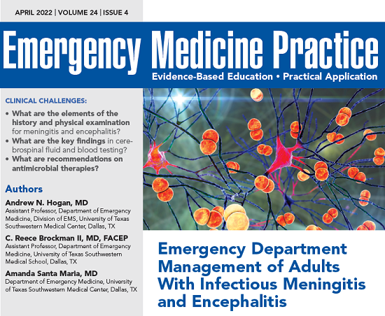 Emergency Department Diagnosis and Management of Meningitis and ...