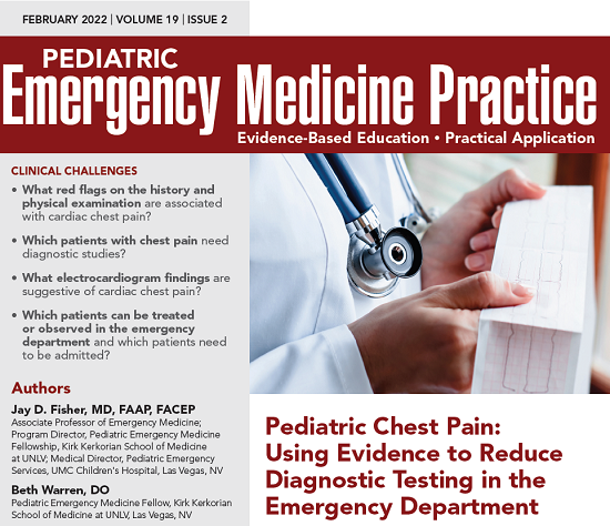 Pediatric Chest Pain: Causes, Evaluation, and Management in the ED