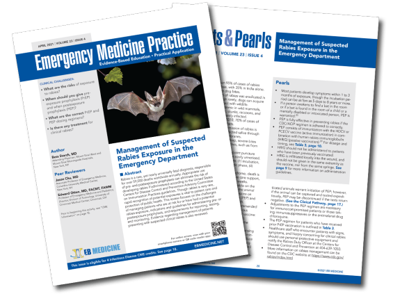 Management of Suspected Rabies Exposure in the Emergency Department ...